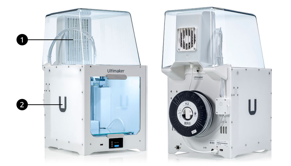 UltiMaker 2+ Connect: Main components