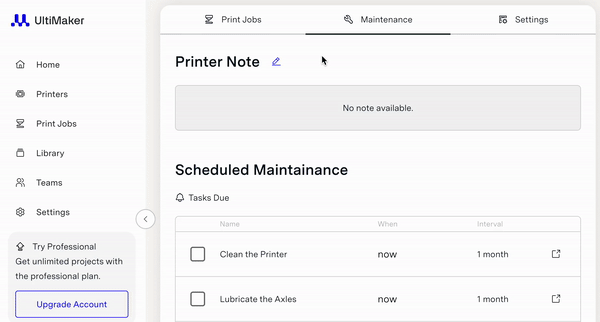 Digital Factory - Printer maintenance