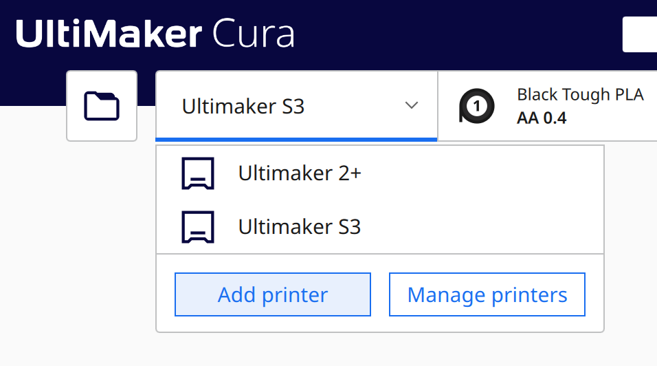 How to add a printer to UltiMaker Cura
