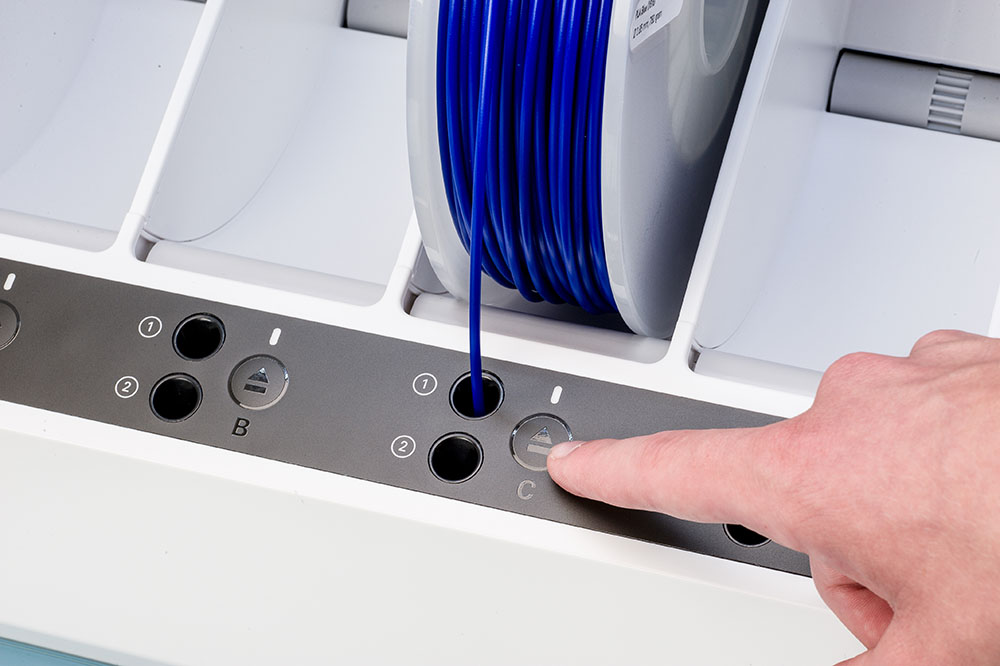 Load and unload materials in the Material Station