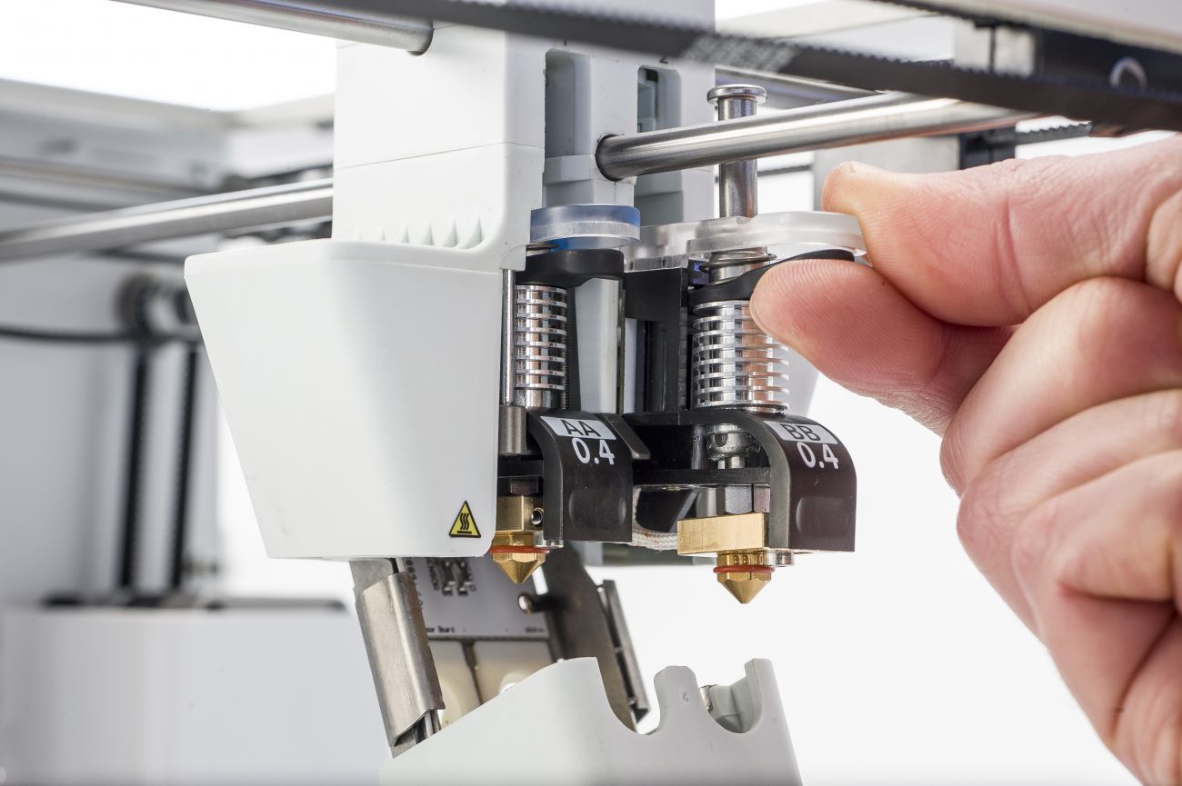 UltiMaker 3 - Change print cores