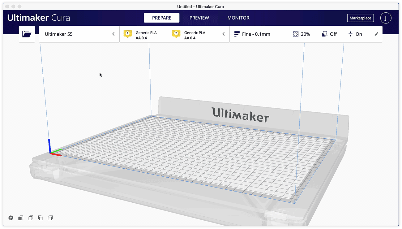 Working with connected printers in UltiMaker Cura